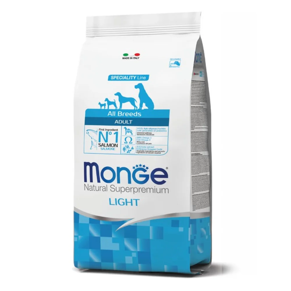 TOTAL PET - Producto - Monge Adulto Light salmon y arroz all breeds 12 Kg